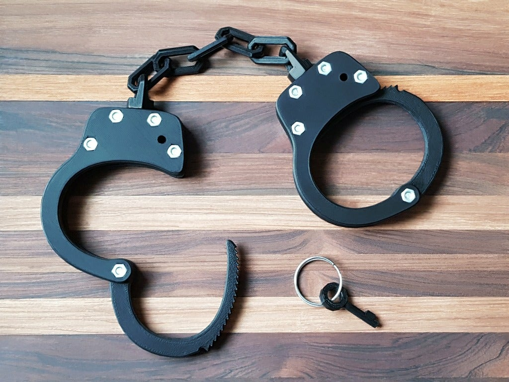 🎭 Handcuffs・Free STL File for ・Cults