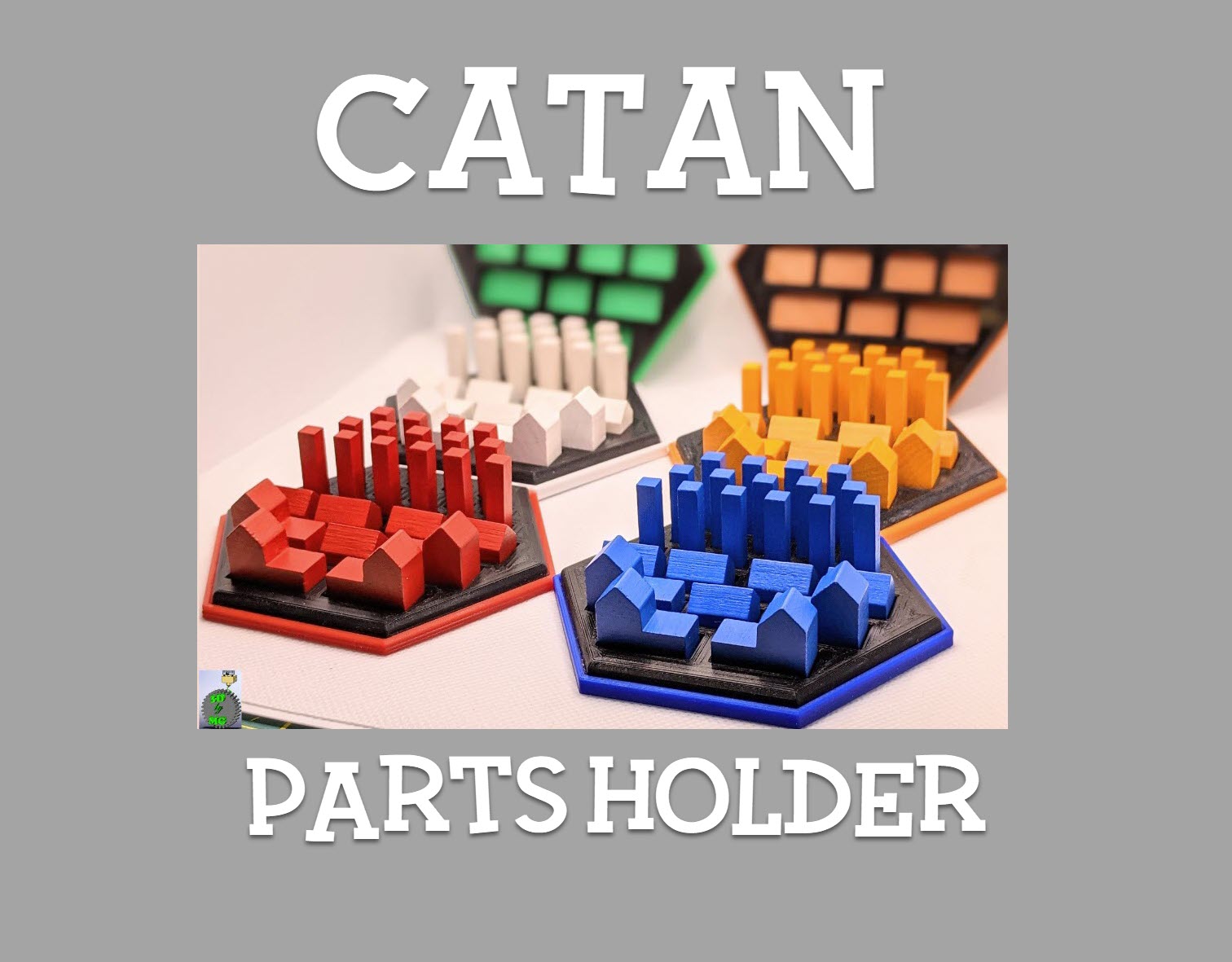 STL file CATAN - Game Parts Holder ♟ ・3D printing design to download・Cults