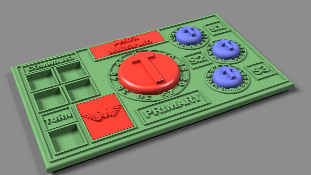 🔨 War Hammer 4TK Mini Turn Tracker 9th Edition・ STL File for ・Cults
