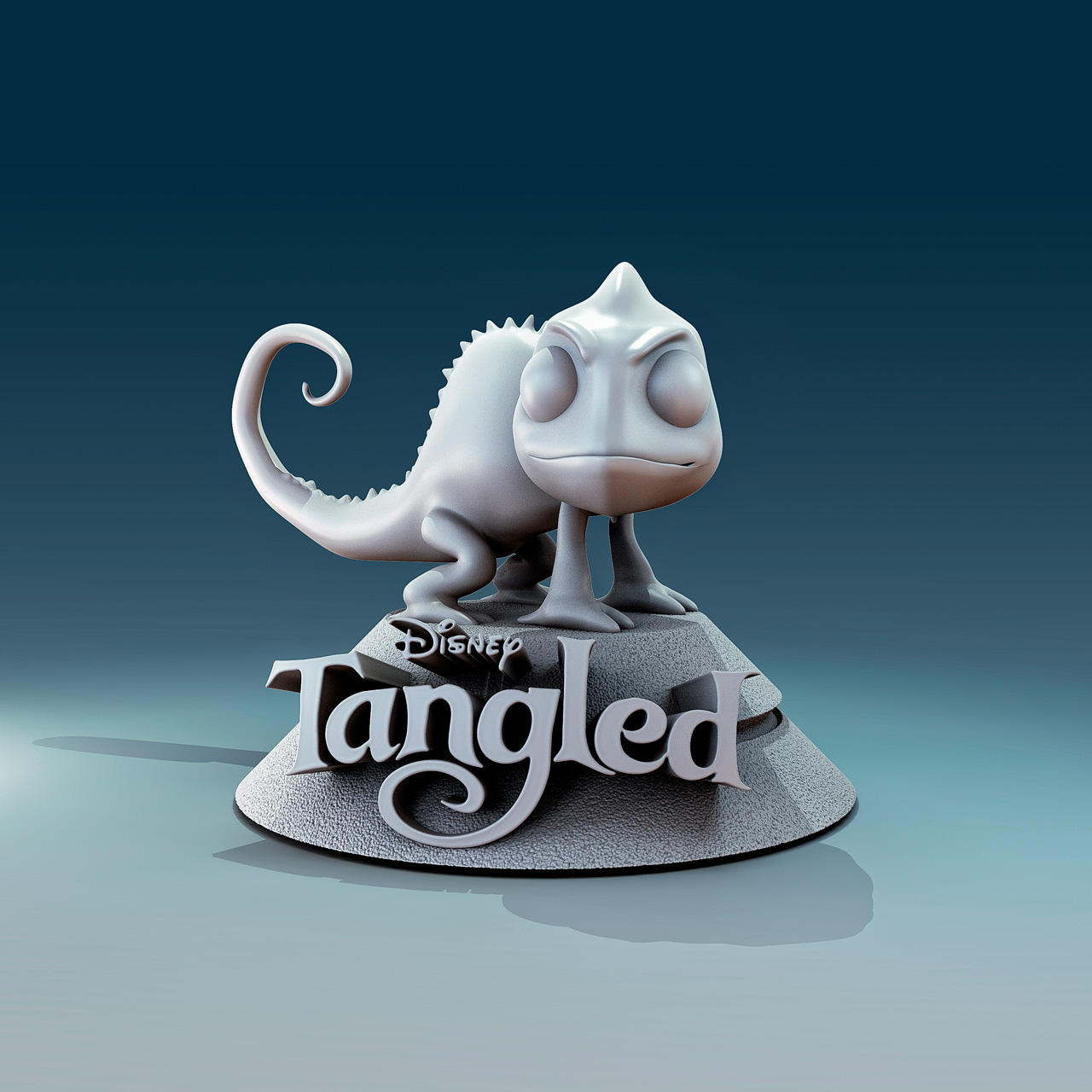 3D file chameleon Tangled 🎬 ・Model to download and 3D print・Cults
