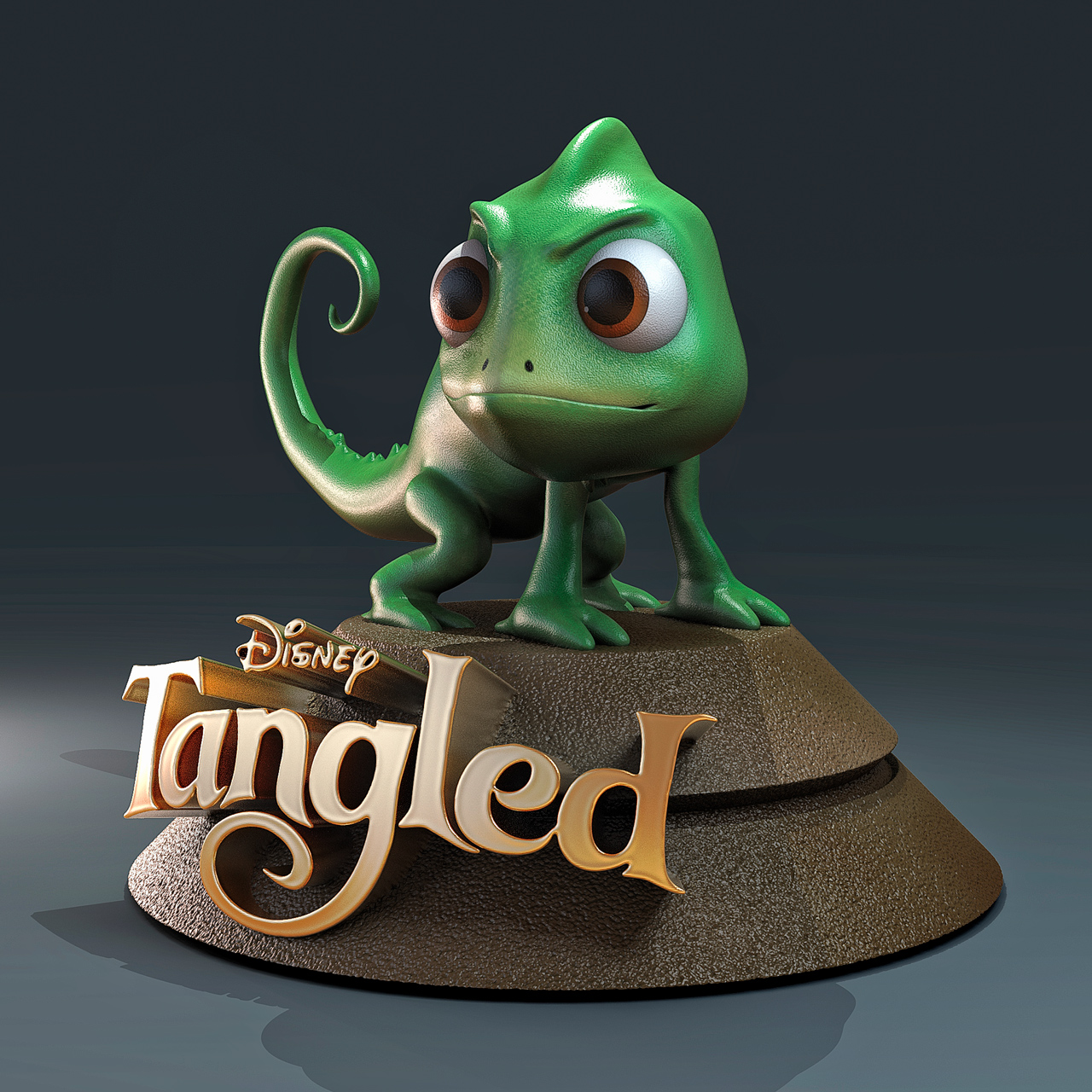 3D file chameleon Tangled 🎬 ・Model to download and 3D print・Cults