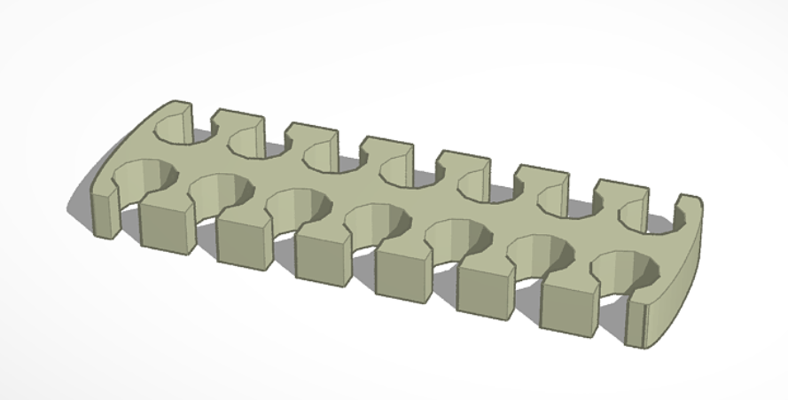 Free STL file PC Cable Comb 7x2 🔌 (OBJ)・3D printing template to ...