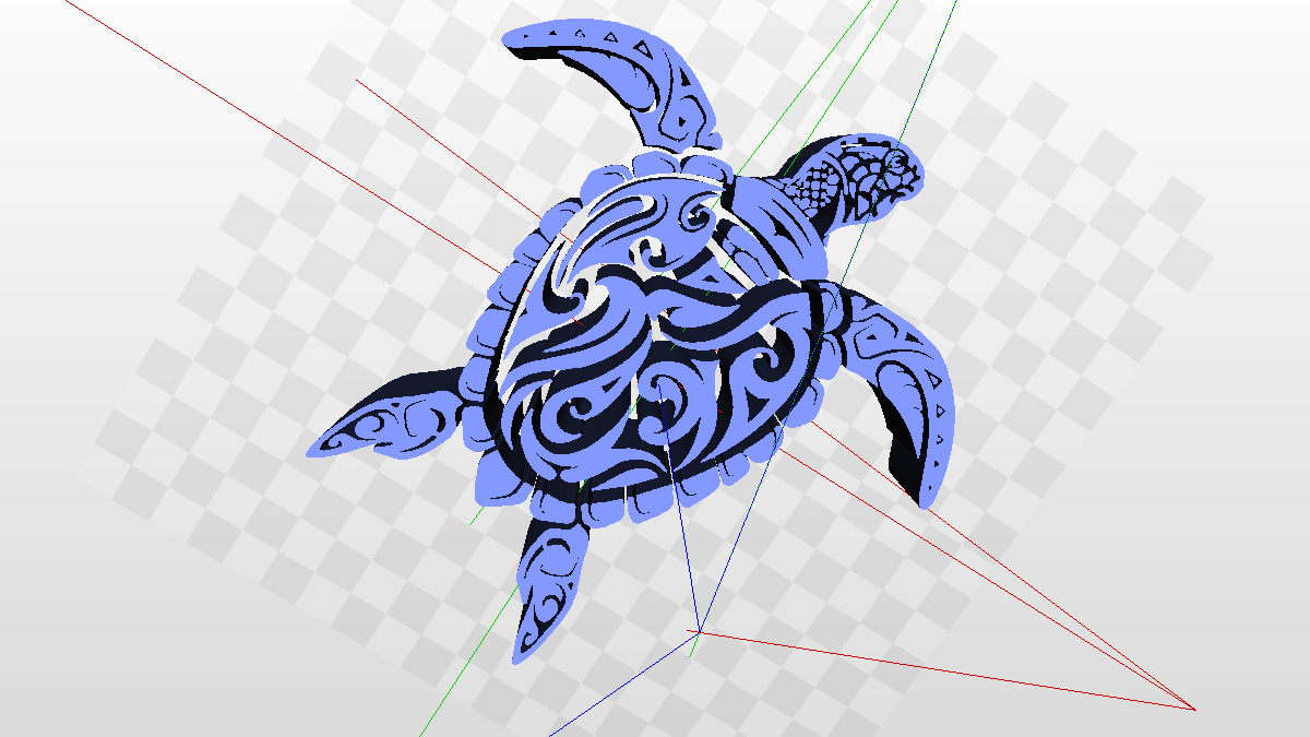 STL file Tribal Turtle 2 🐢 ・3D print model to download・Cults