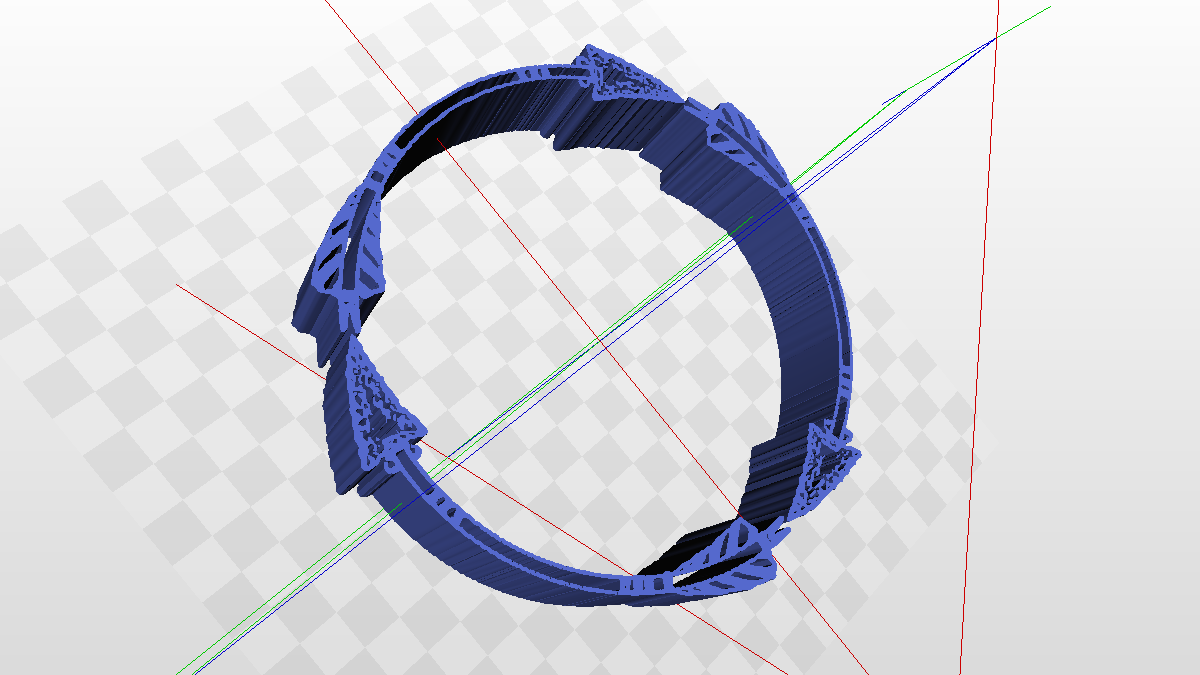 🏹 Arrows Circle Border Frame・ STL File for ・Cults
