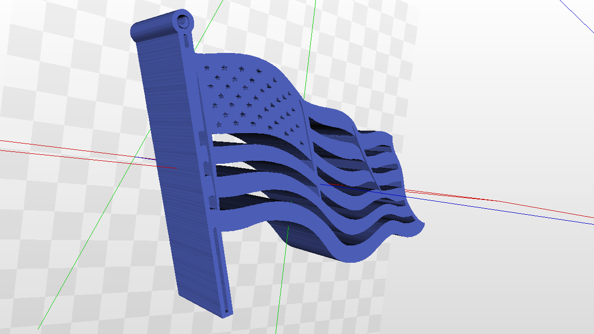 🇺🇸 American Flag・Free STL File for ・Cults