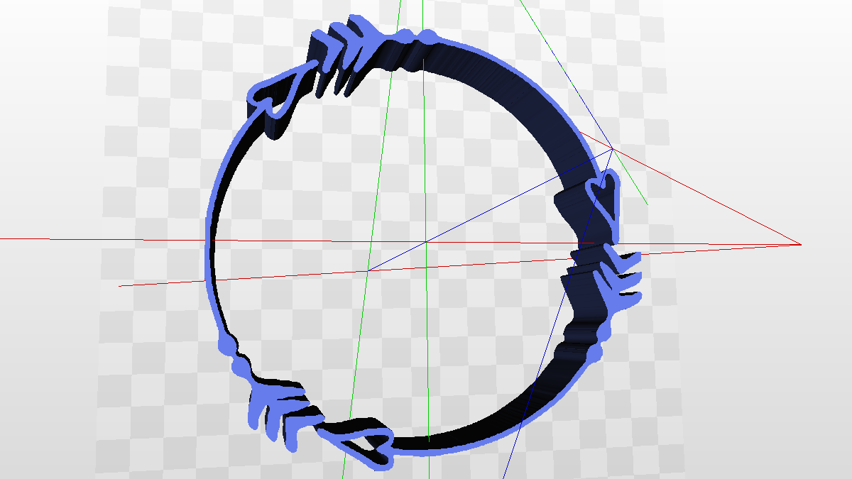 STL file Arrows Circle Border Frame Hearts 🏹・Model to download and 3D ...