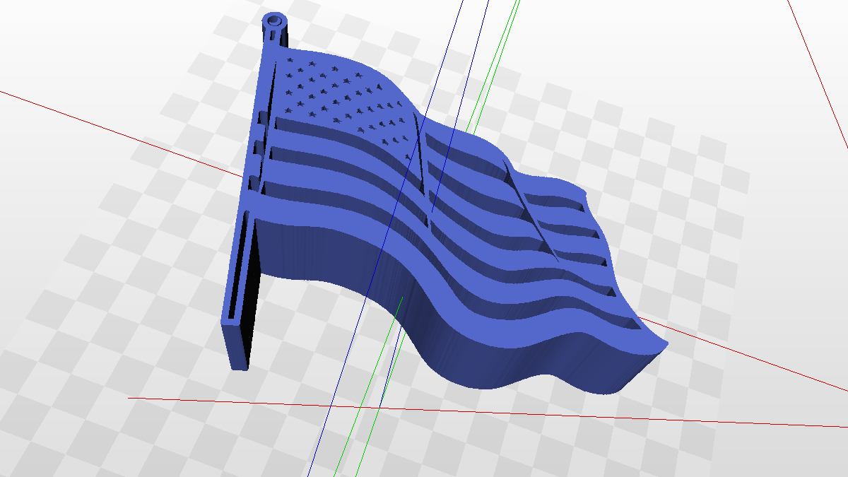 🇺🇸 American Flag・Free STL File for ・Cults
