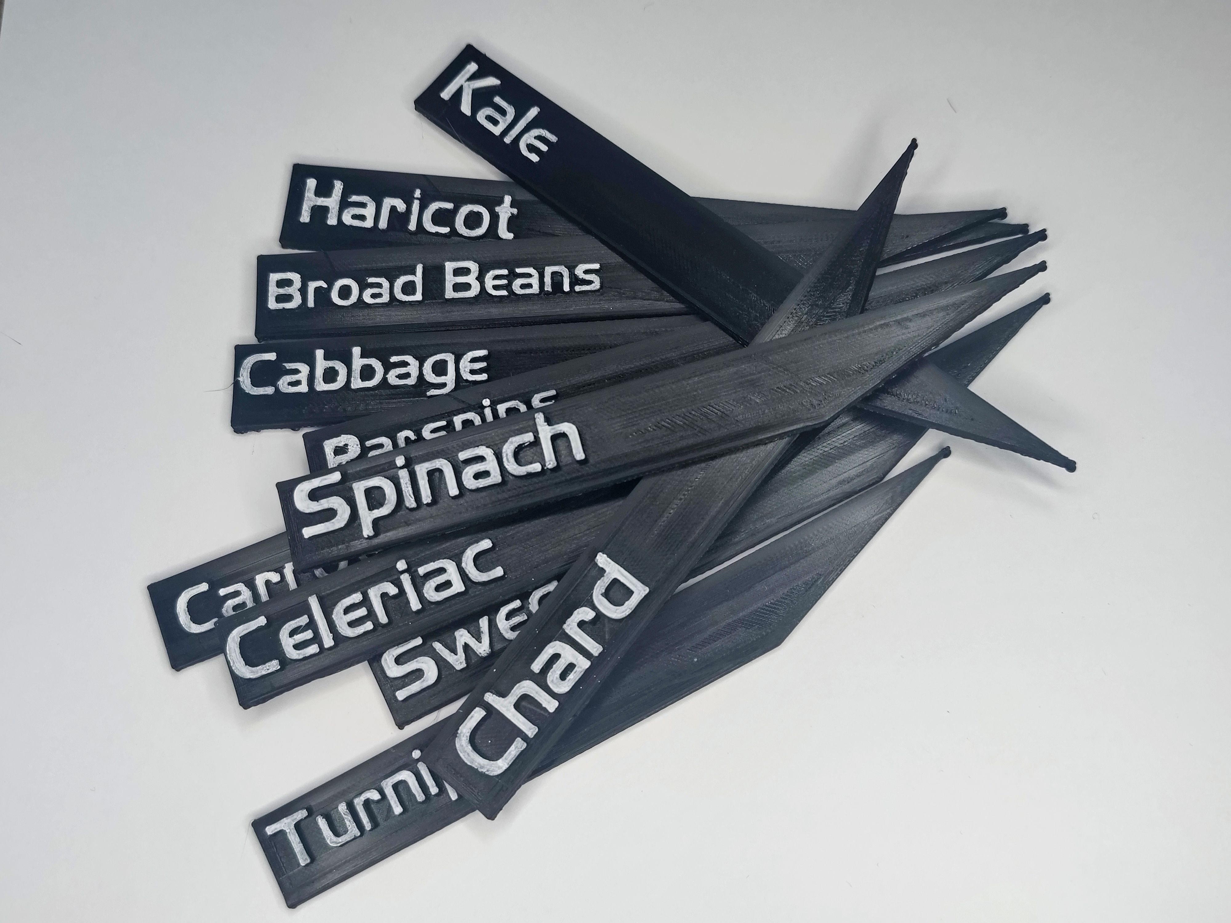 3D printable Veg planter labels・Cults