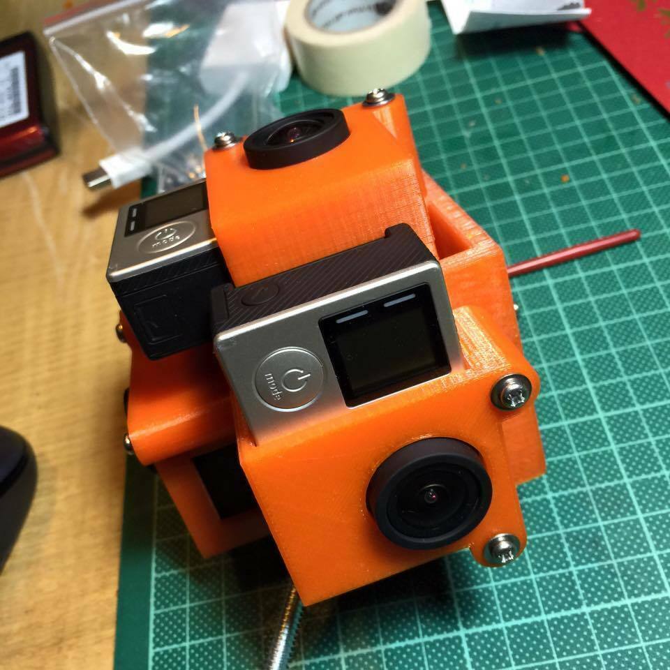 Free STL file GoPro Spherical 6 Rig 📷・3D printable object to download・Cults