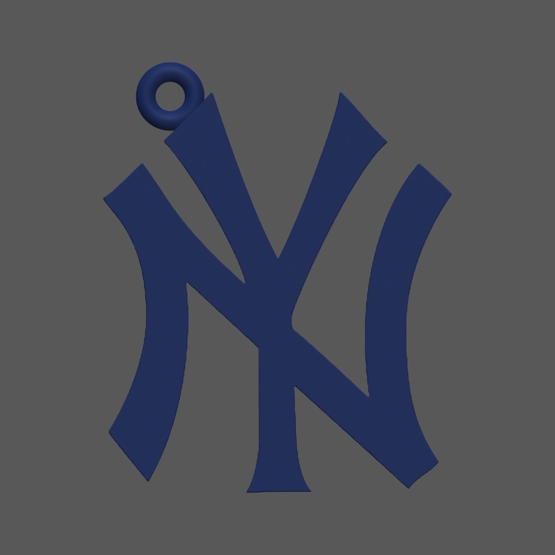 Free STL file NY Yankees Keychain 🗝️ ・3D printer model to download・Cults