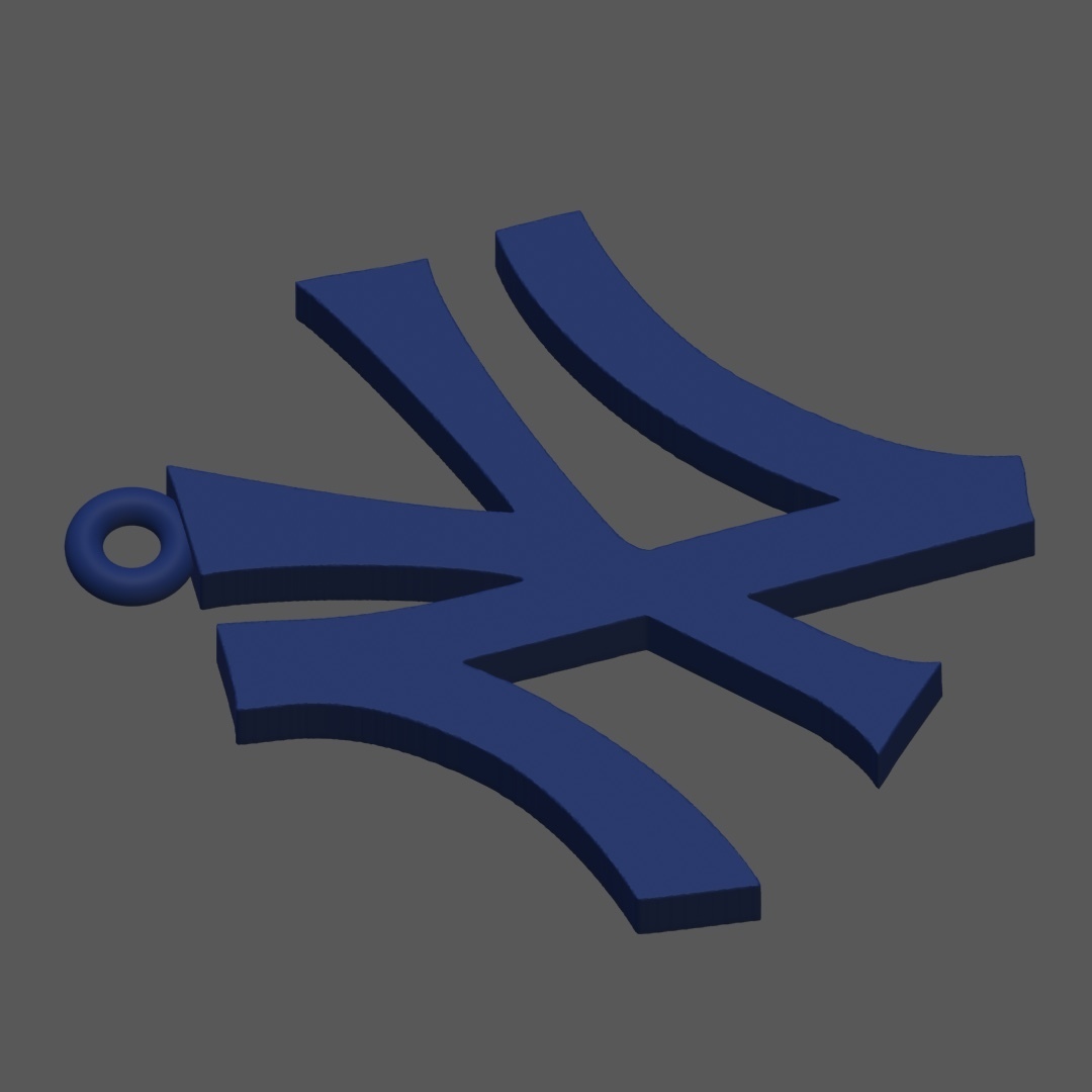Free STL file NY Yankees Keychain 🗝️ ・3D printer model to download・Cults