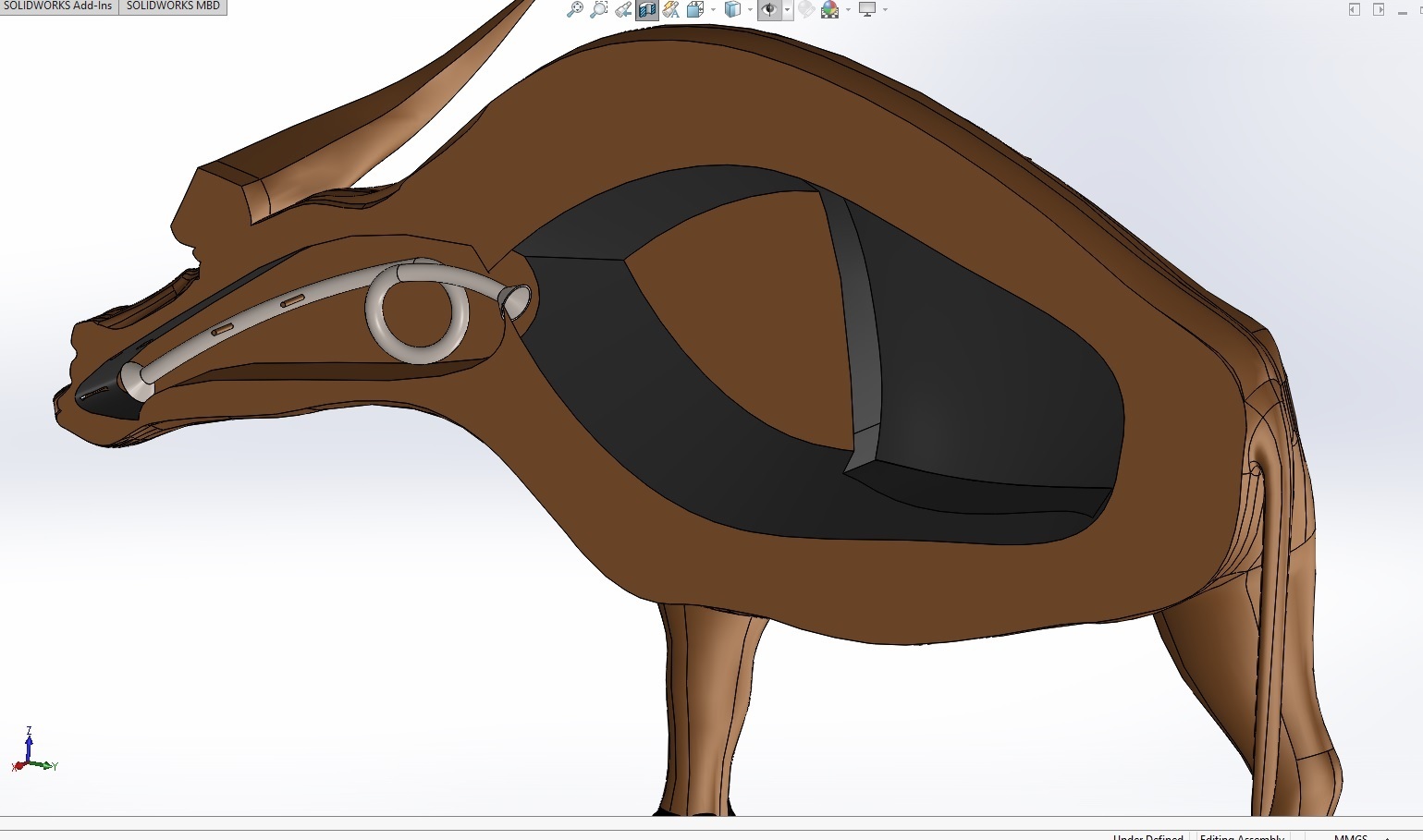 🐂 BULL CHEEKY BULL・Free STL File for ・Cults