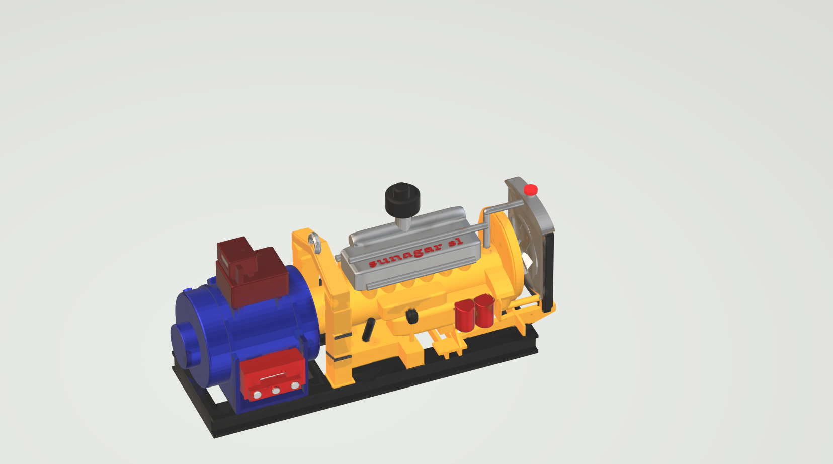 STL file HO Diesel Generator Set 🛤️ ・3D print model to download・Cults