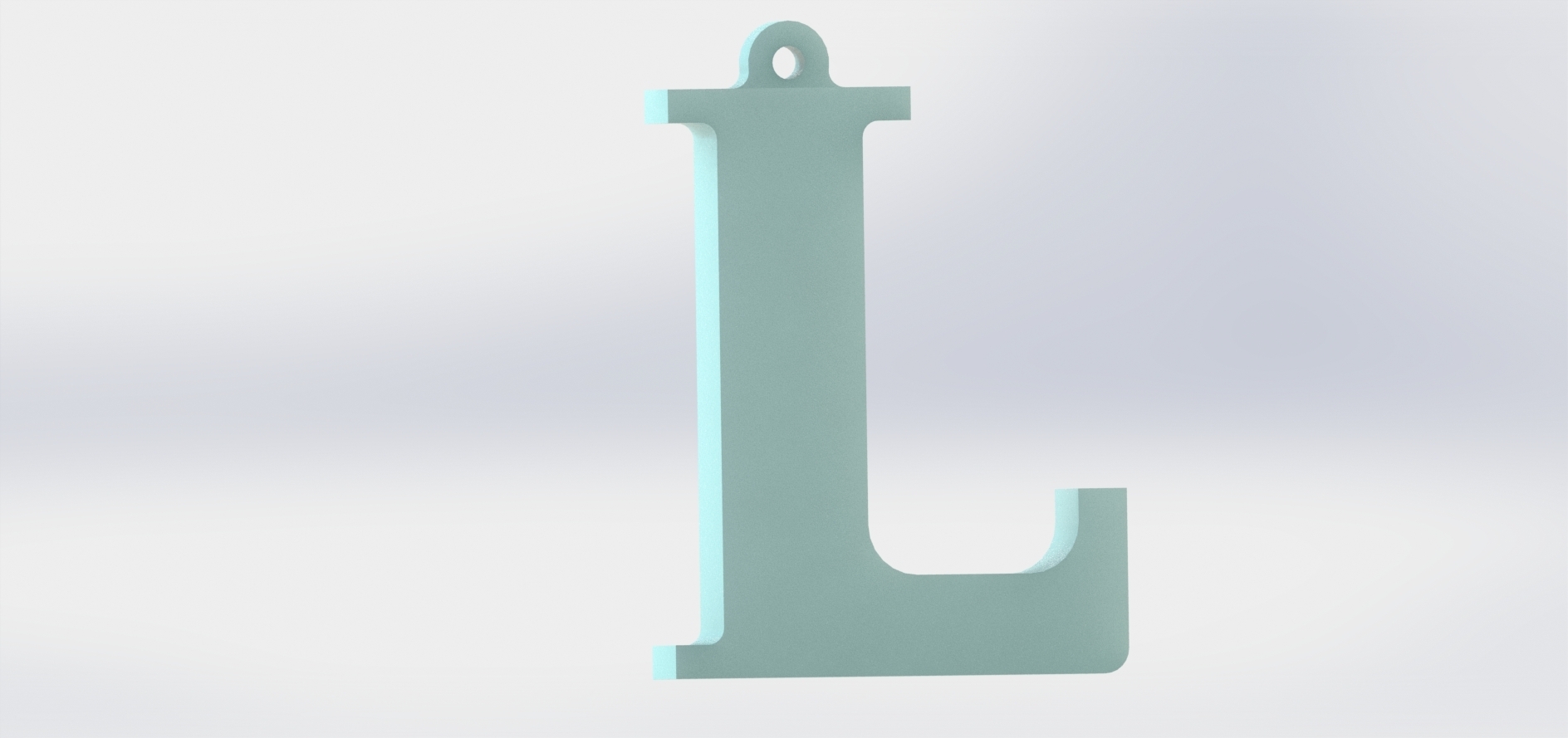 STL file L keychain 🗝️ ・Model to download and 3D print・Cults