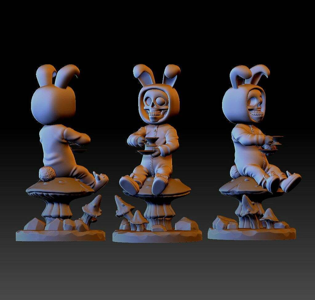🐇 Funny White Rabbit・Free STL File for ・Cults