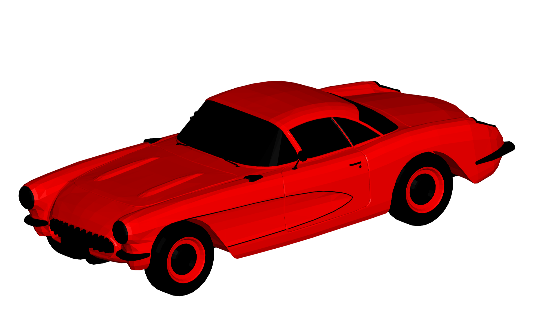 3D file chevrolet corvette 1957 🚙 ・Template to download and 3D print・Cults