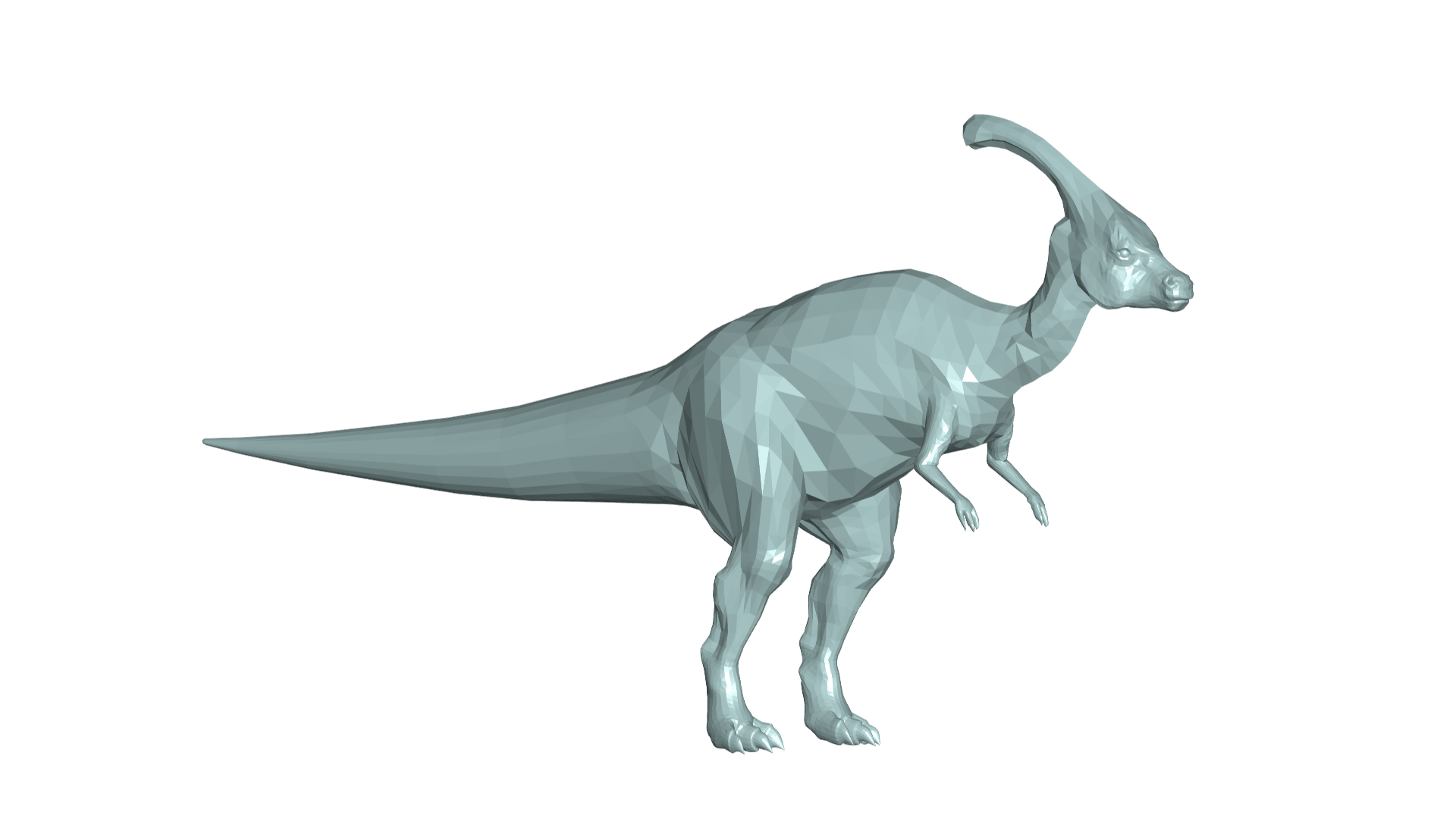 OBJ file PARASAUR 3d model 👽 ・3D printer model to download・Cults