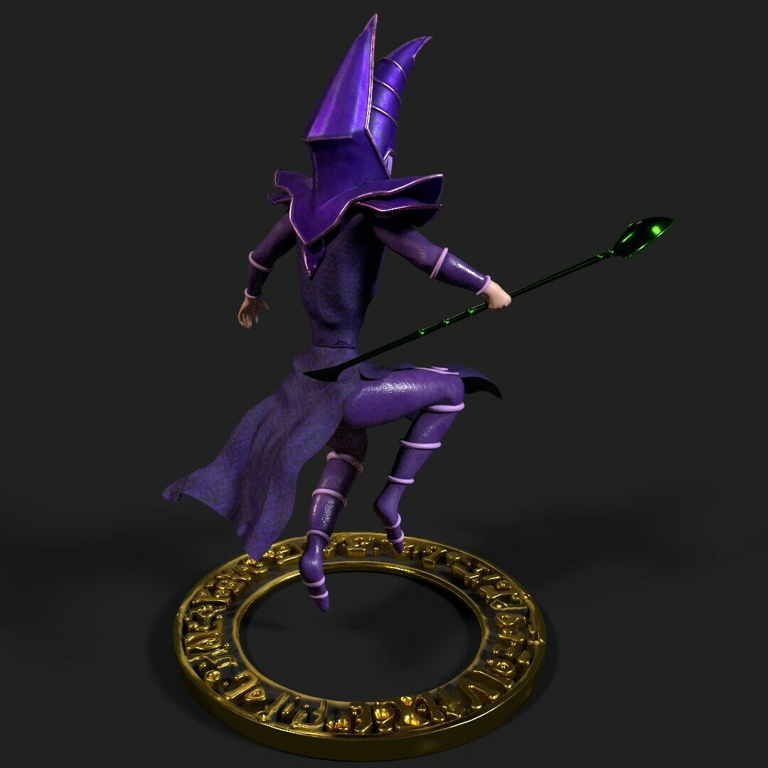 🎲 Dark Magician Yugioh・ OBJ File for ・Cults