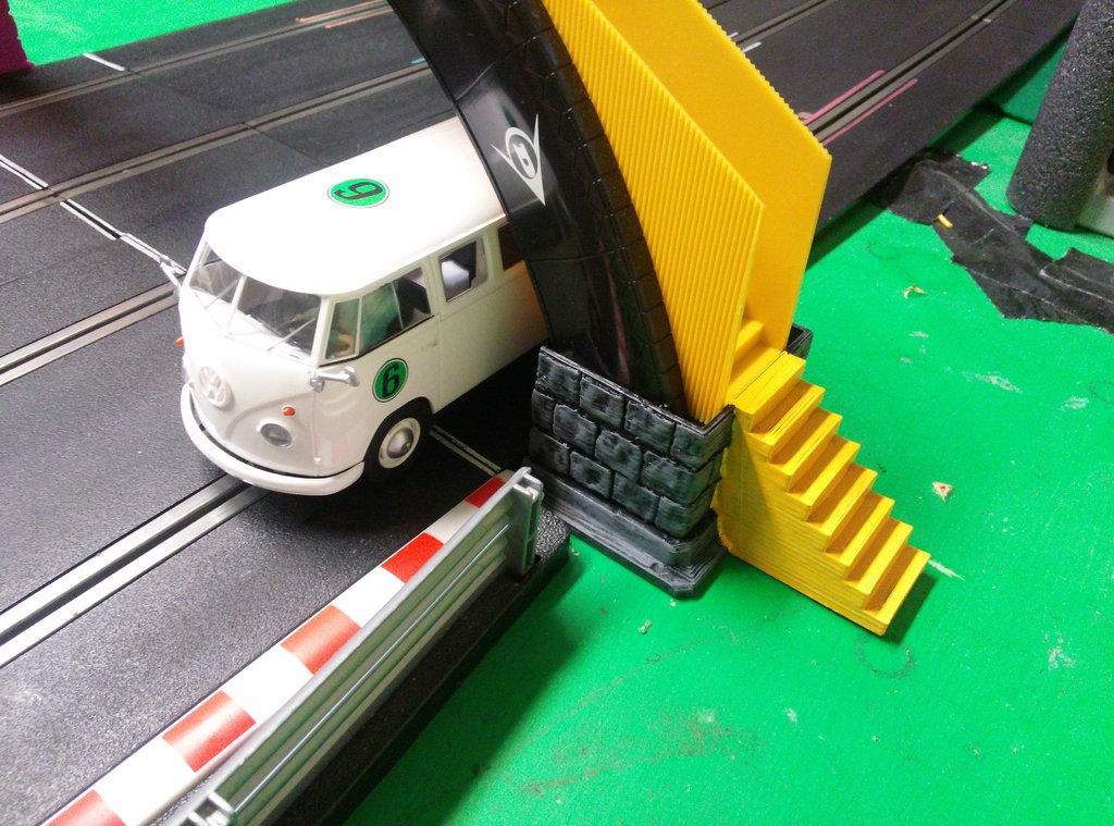 🌉 Scalextric dunlop bridge riser 4 lane extender・Free 3D File for ・Cults