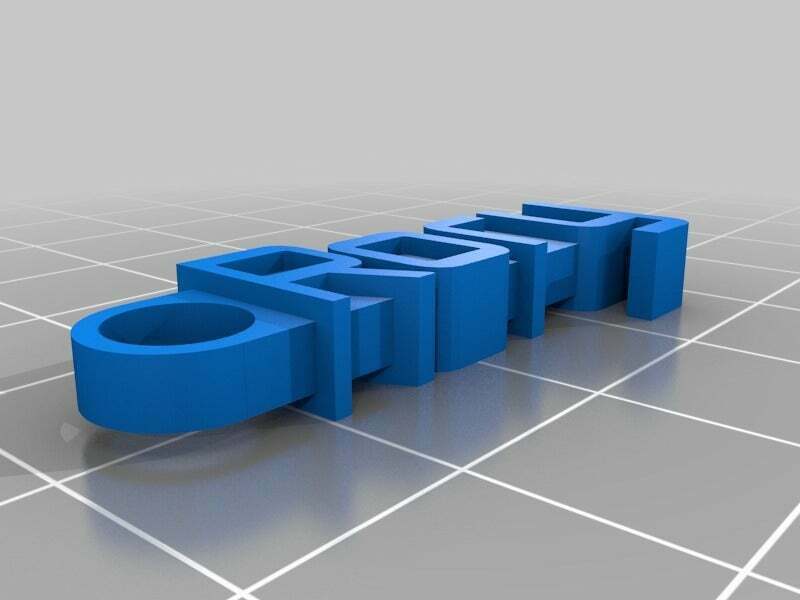Free STL file Rory Customized Message Keychain 🗝️・3D printer design to ...