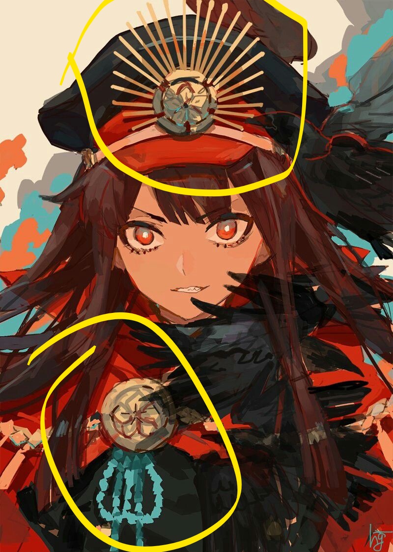 🎩 Oda Nobunaga cosplay fgo pack accessories hat and cap button fate ...