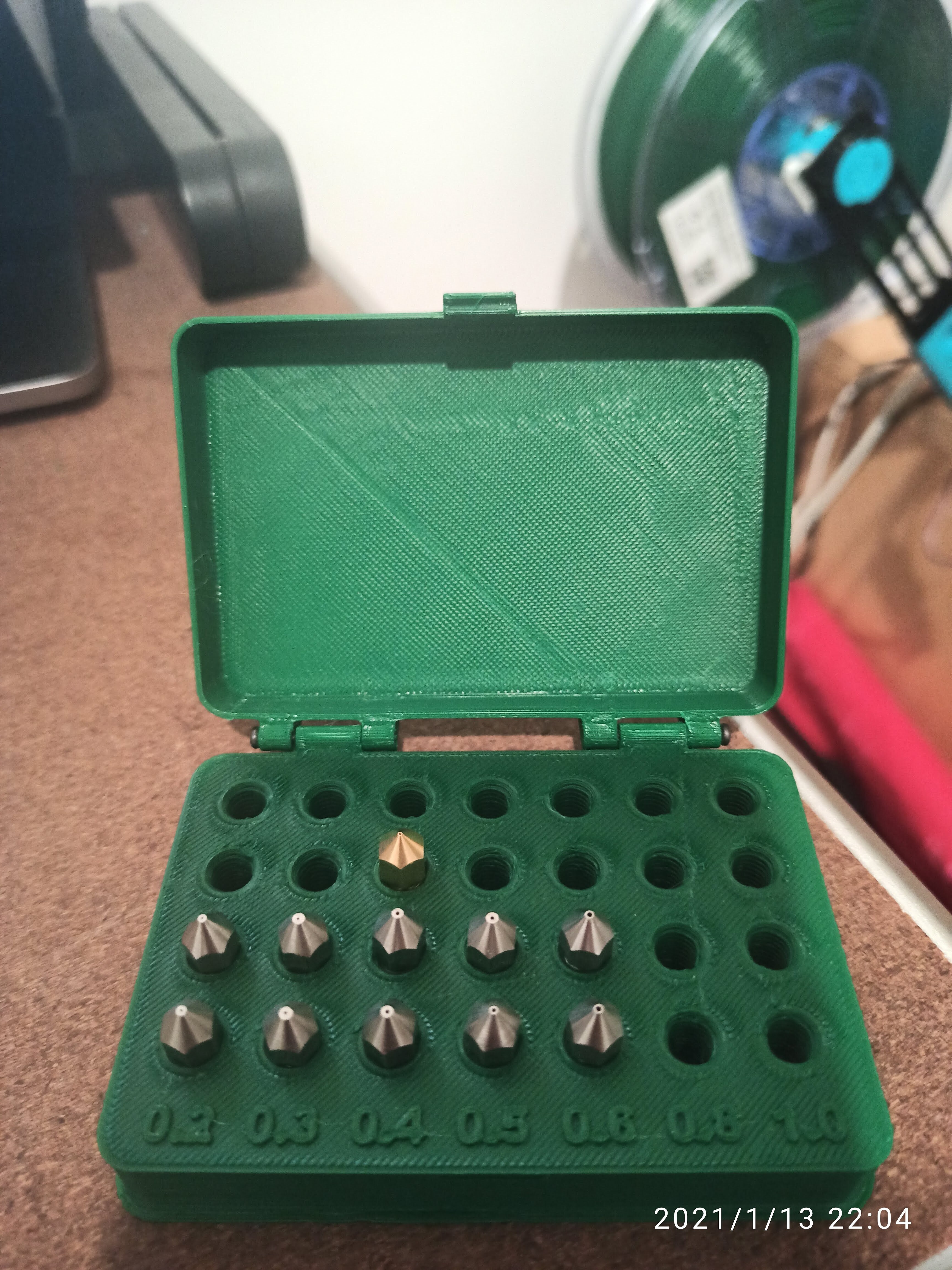 3D printed Nozzle box v2 (print in place)・Cults