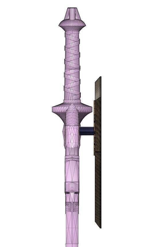Free STL file Zelda Master Sword Wall Mount Stand 🗡️ ・3D print model to ...