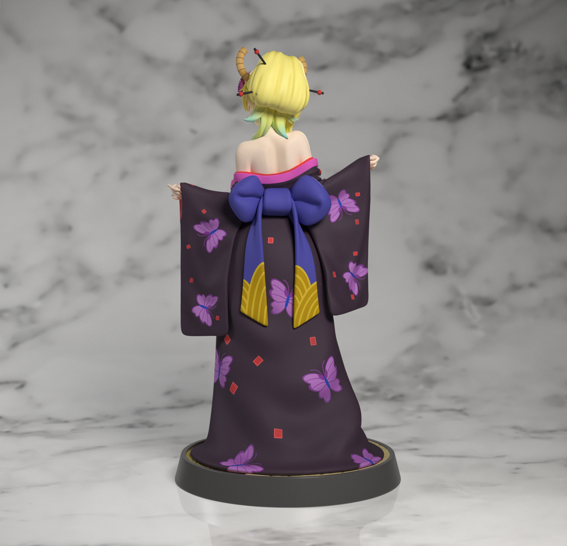 3D file Lucoa from Miss Kobayashi's Dragon Maid 🐉・3D print object to ...