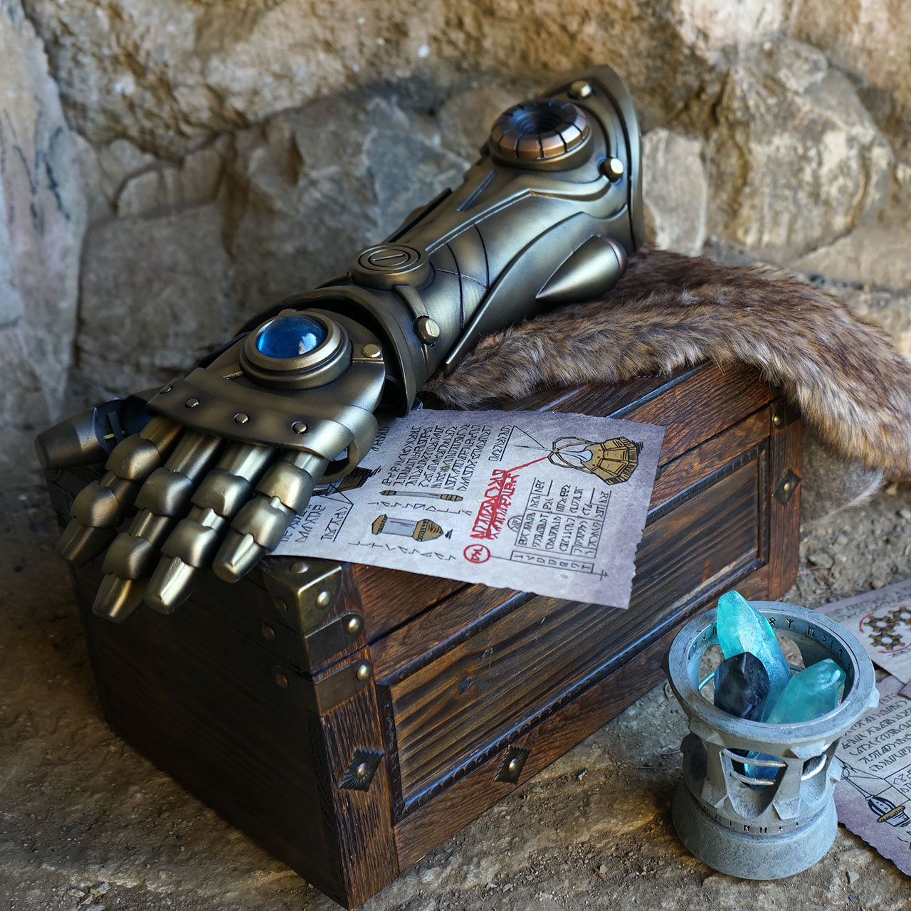 👾 Skyrim Wraithguard Dwemer Gauntlet・Free 3D File for ・Cults