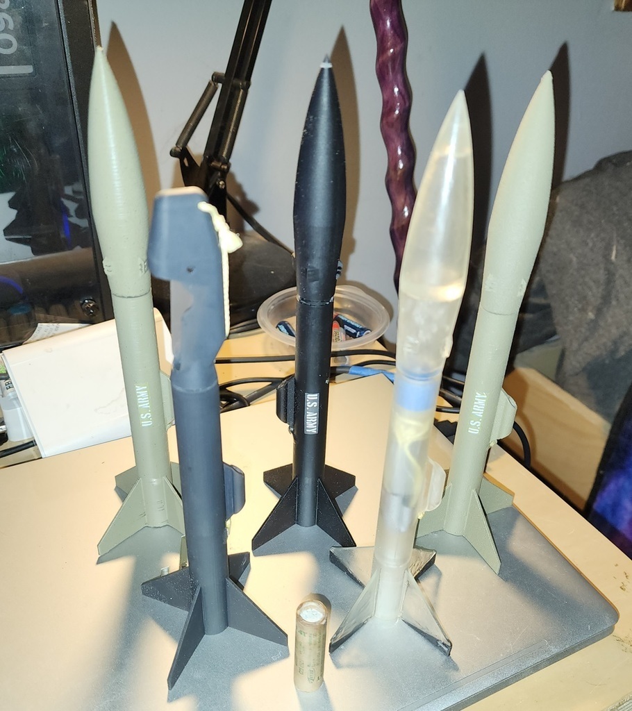 🚀 Mini (13mm) Honest John Model Rocket・Free 3D File for ・Cults