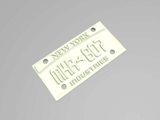 🐚 MakerBot License Plate・Free STL File for ・Cults