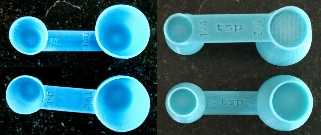 🥄 Measuring Spoon with 4 of the Most Common measurements・Free 3D File ...