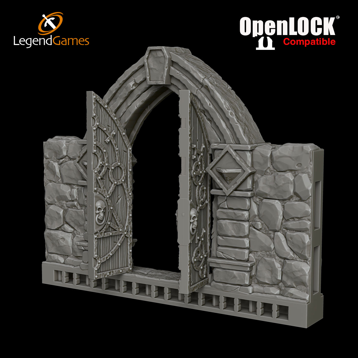 STL file OpenLOCK opening doors dungeon doors - LegendGames 🚪 ・Template ...