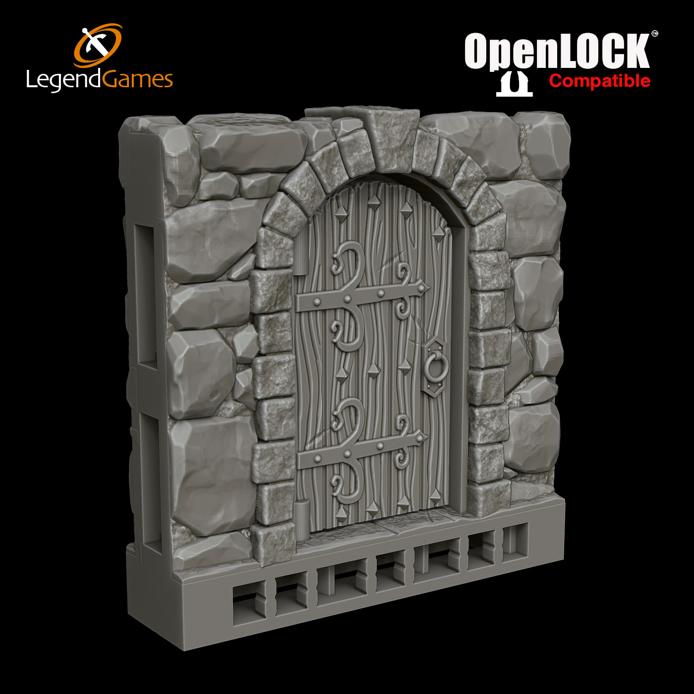 STL file OpenLOCK opening doors dungeon doors - LegendGames 🚪 ・Template ...
