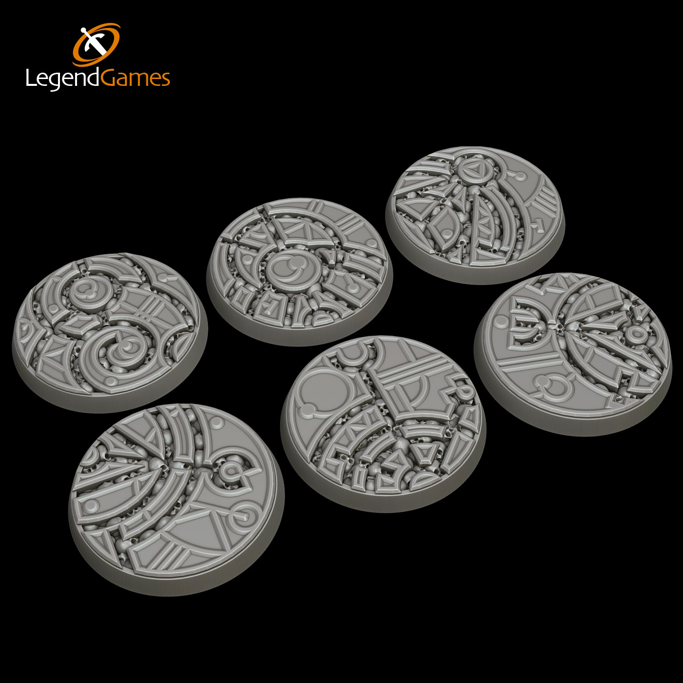 💀 40mm Eldar bases - round sigil and skull bases - LegendGames・ STL ...