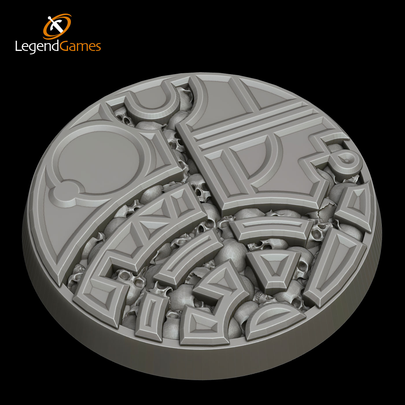 💀 40mm Eldar bases - round sigil and skull bases - LegendGames・ STL ...