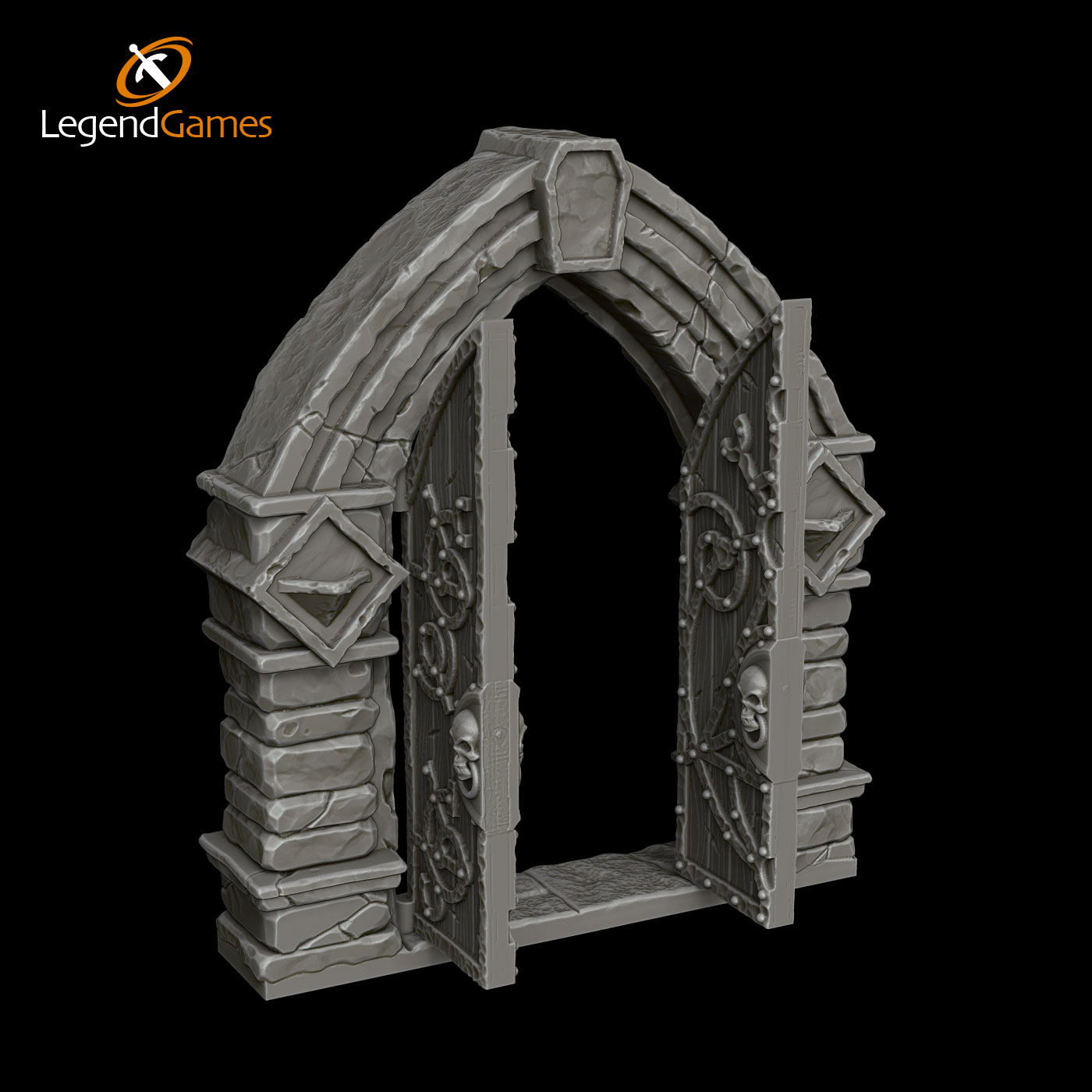 STL file Dungeon Door - Double Door Openable version - LegendGames 🚪 ...