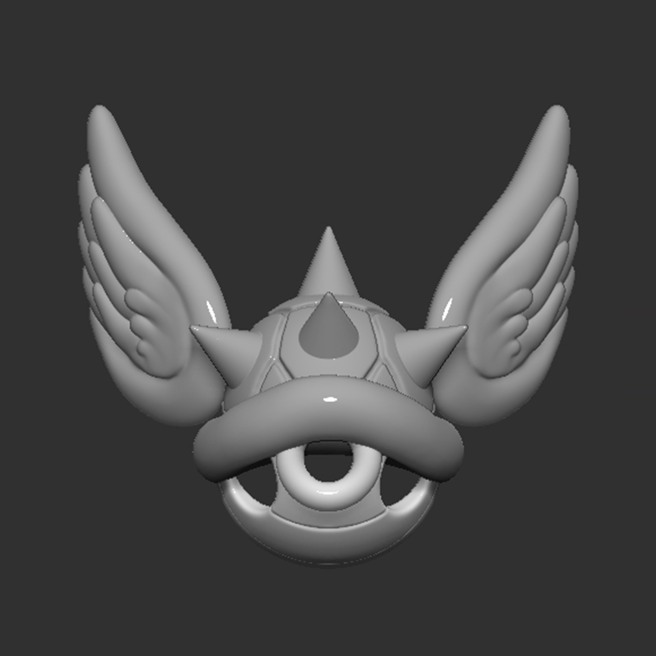 Archivo STL Mario Caparazón de tortuga con espinas y alas 🐚・Objeto ...