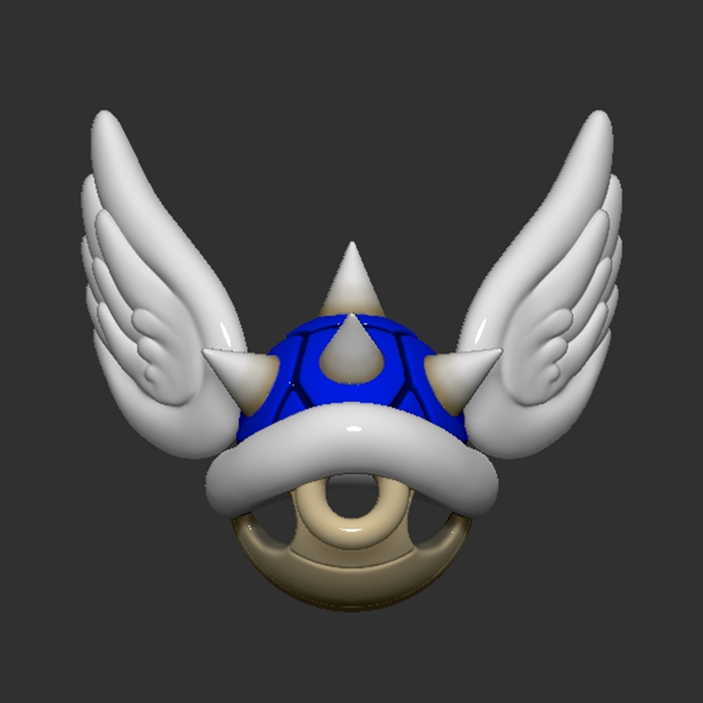 Archivo STL Mario Caparazón de tortuga con espinas y alas 🐚・Objeto ...