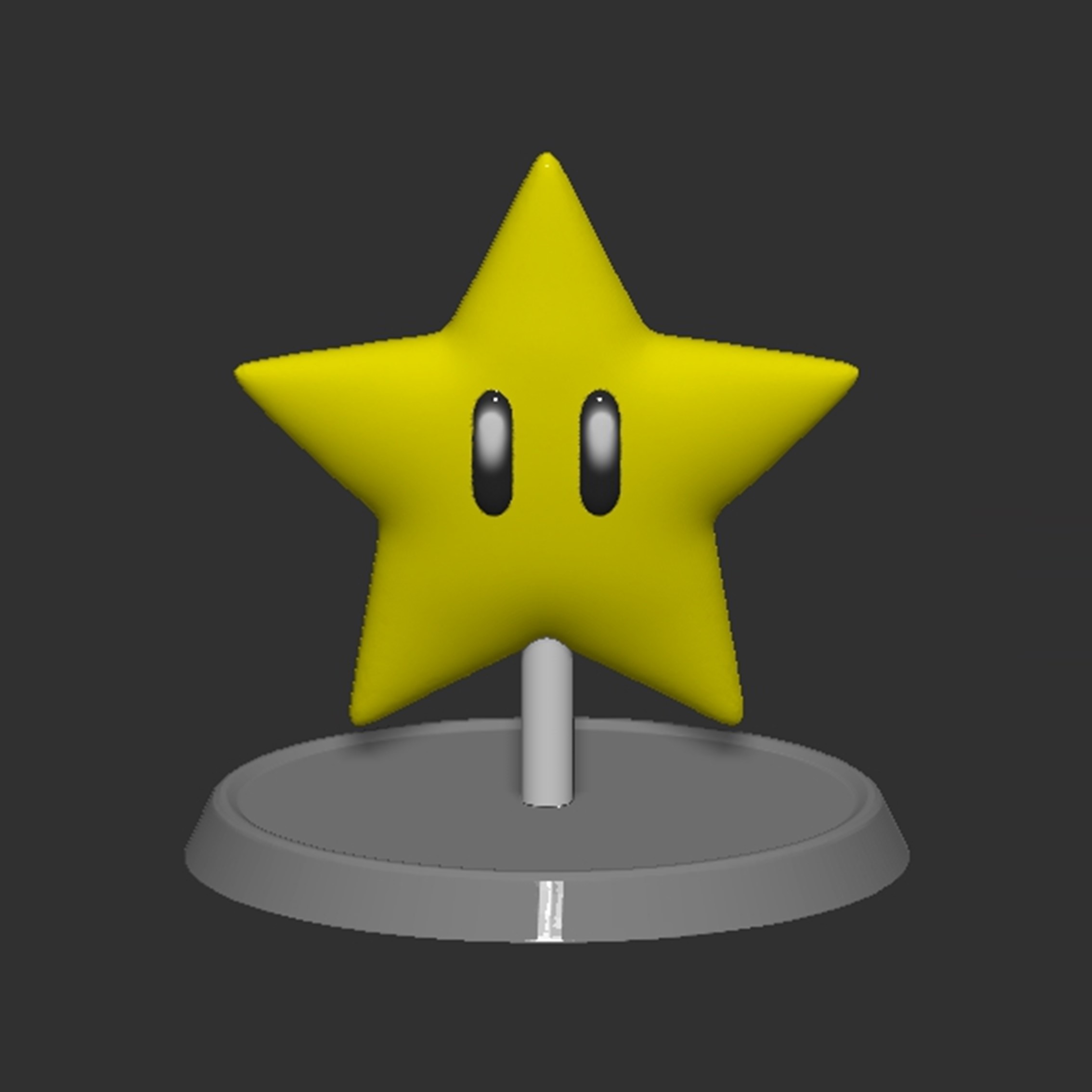 ⭐ Mario Star Based・ STL File for ・Cults