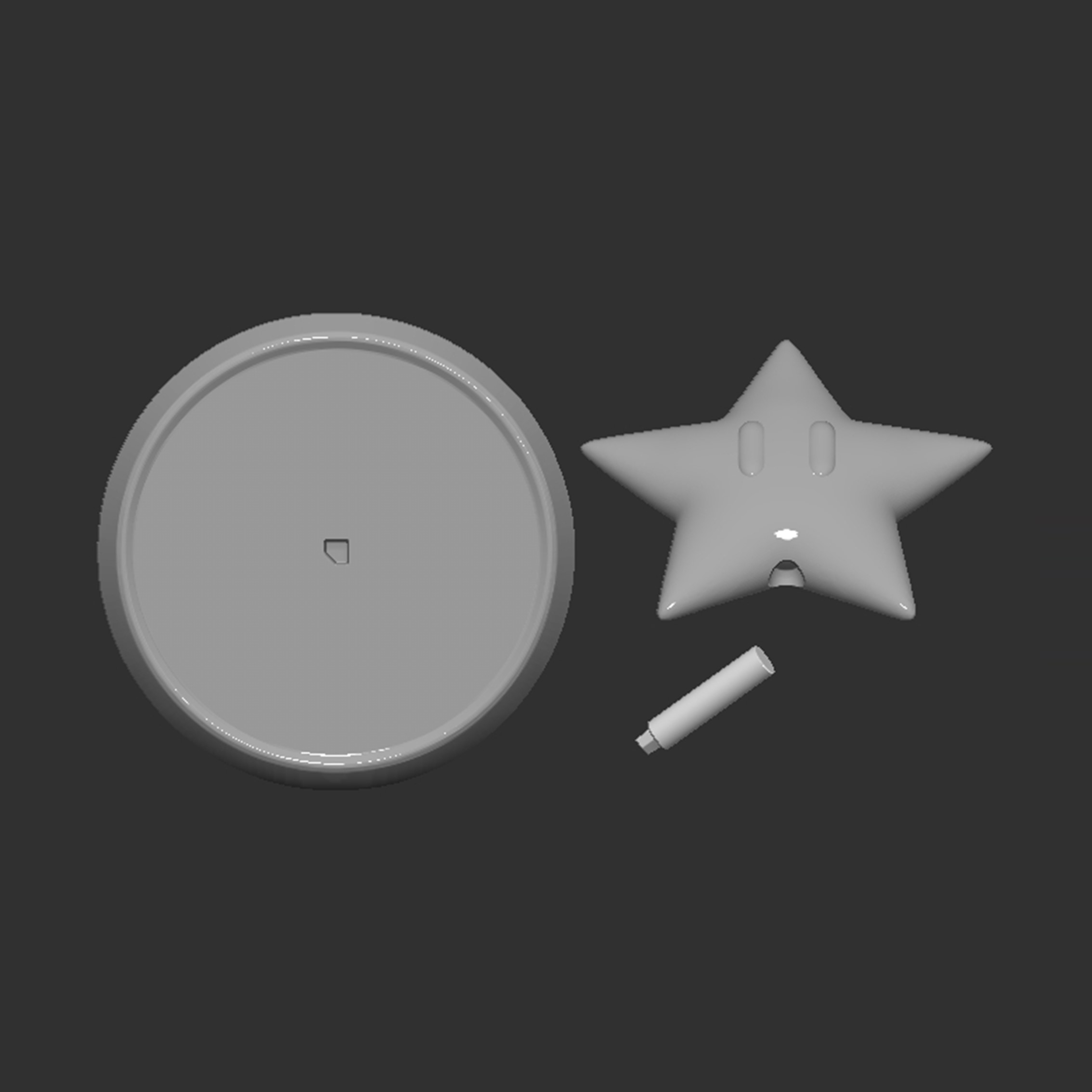 ⭐ Mario Star Based・ STL File for ・Cults