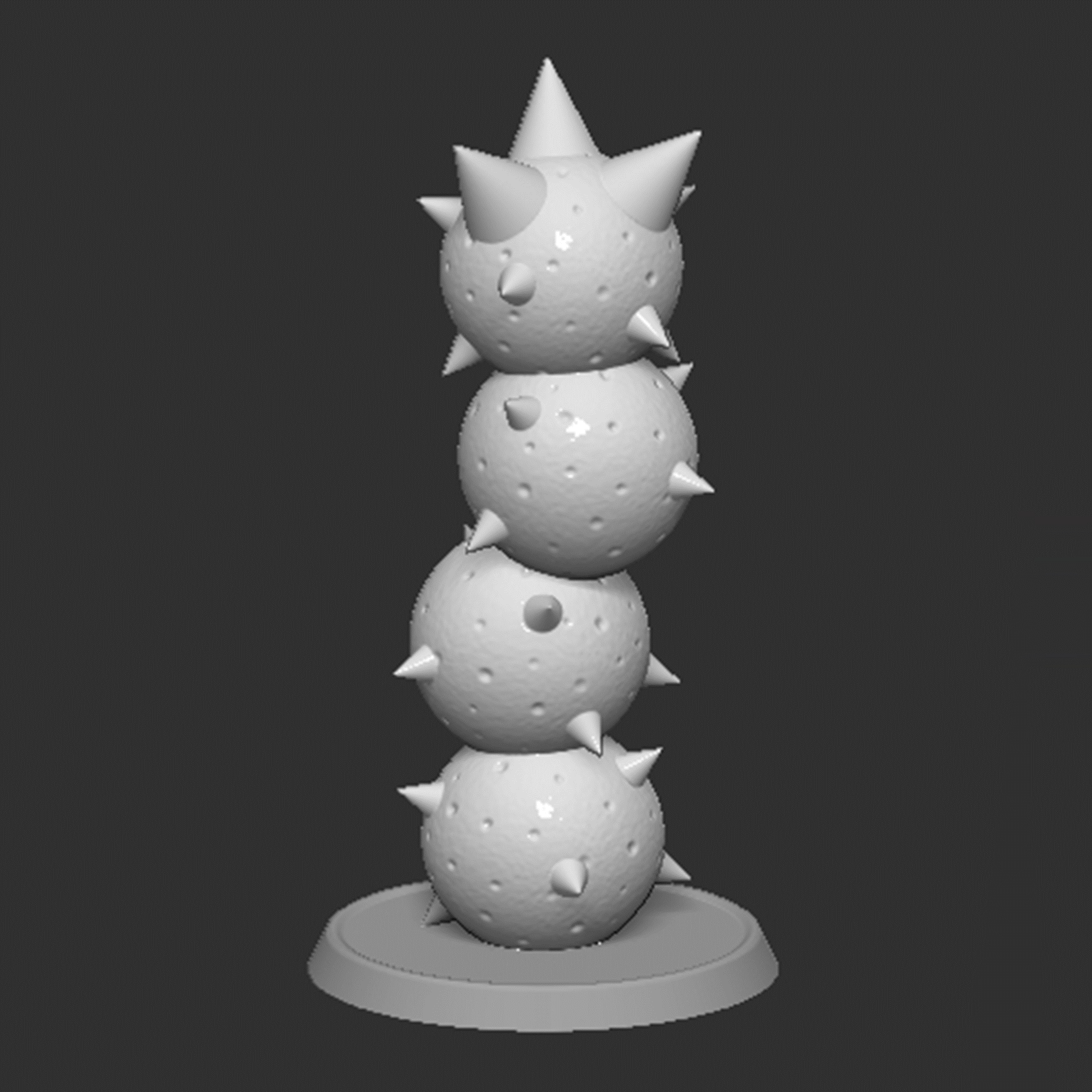 🎲 Pokey Mario Enemy Based・ STL File for ・Cults