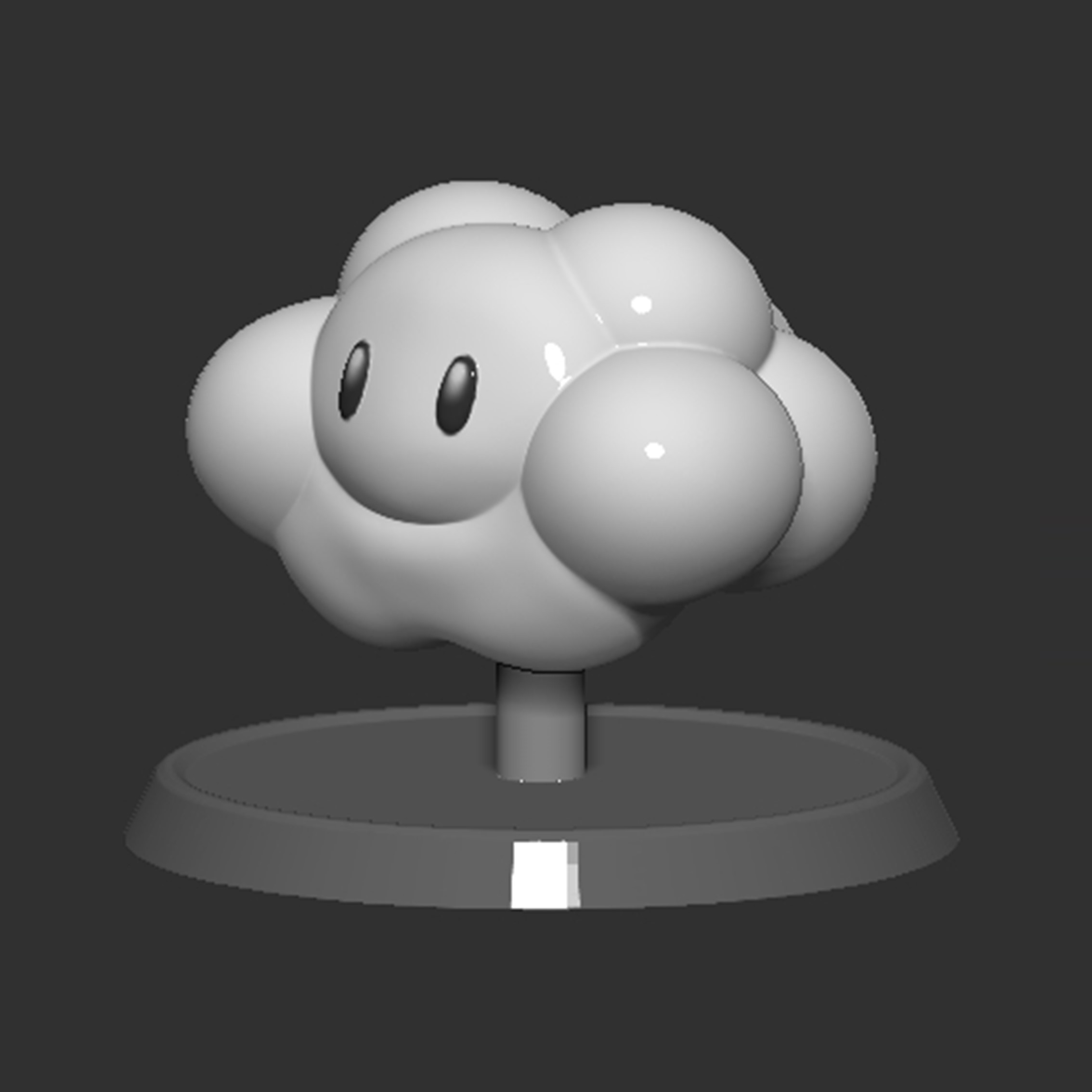 STL file Lakitu Cloud Mario Based ☁️・3D print model to download・Cults