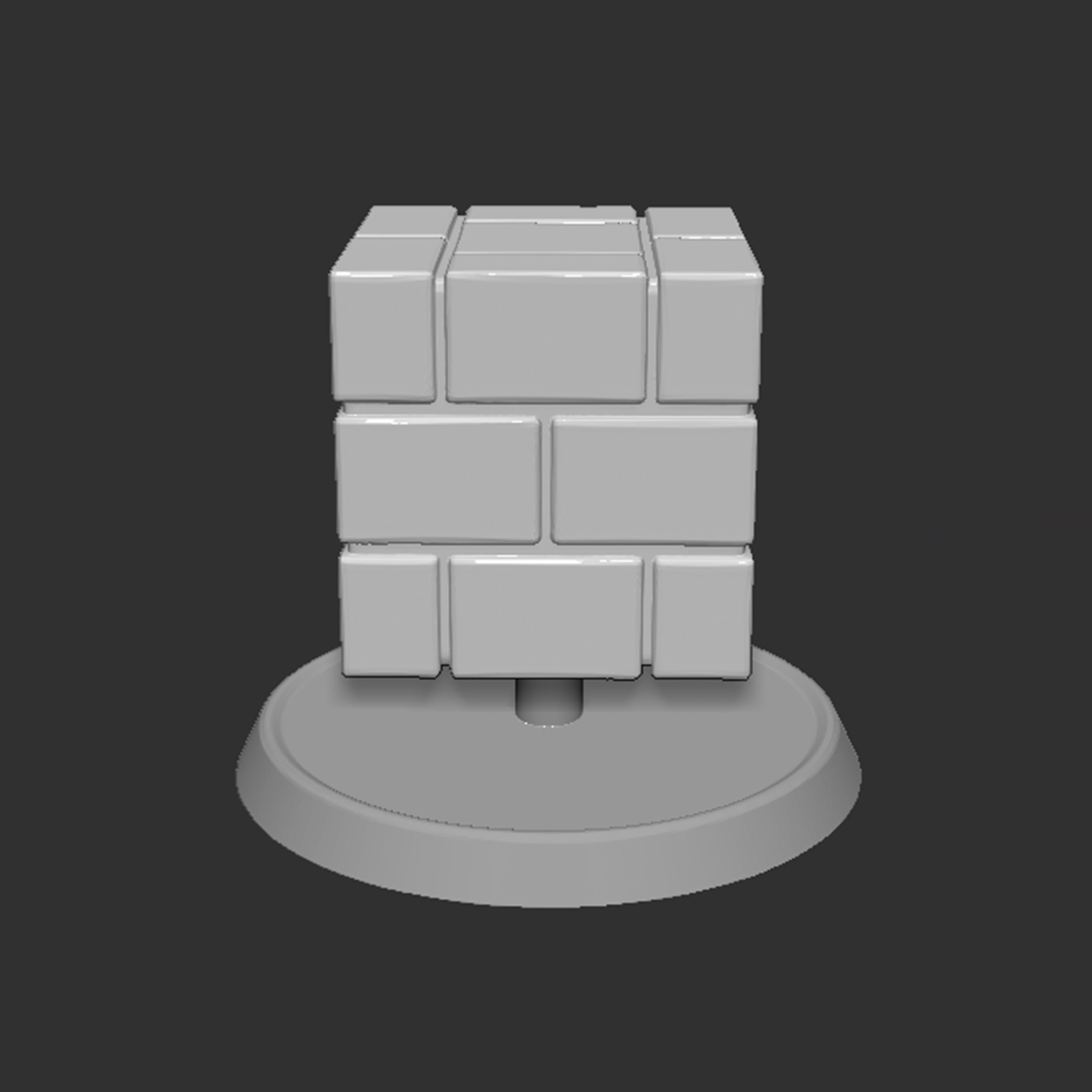 🧱 Mario Brick Block Based・ STL File for ・Cults