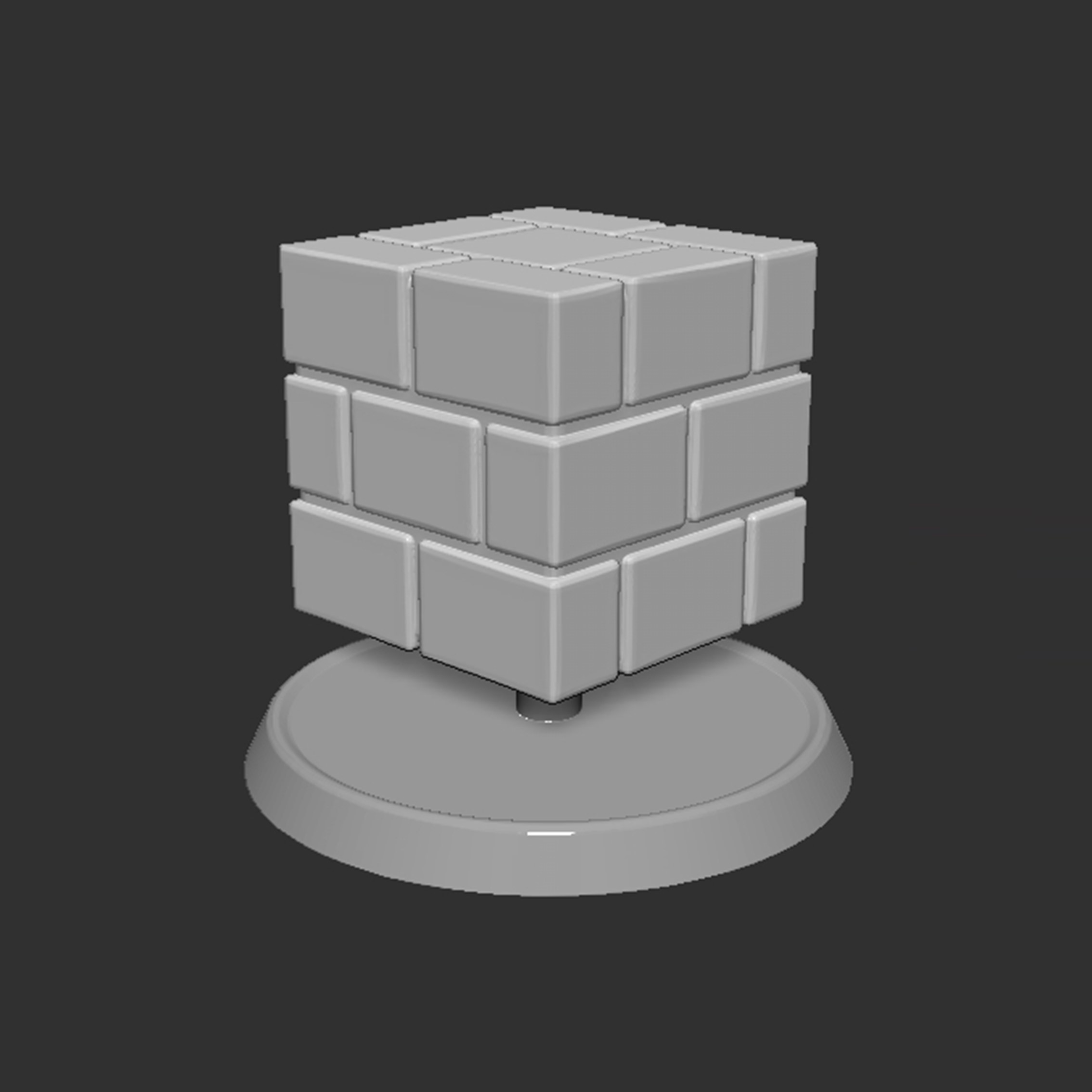 🧱 Mario Brick Block Based・ STL File for ・Cults