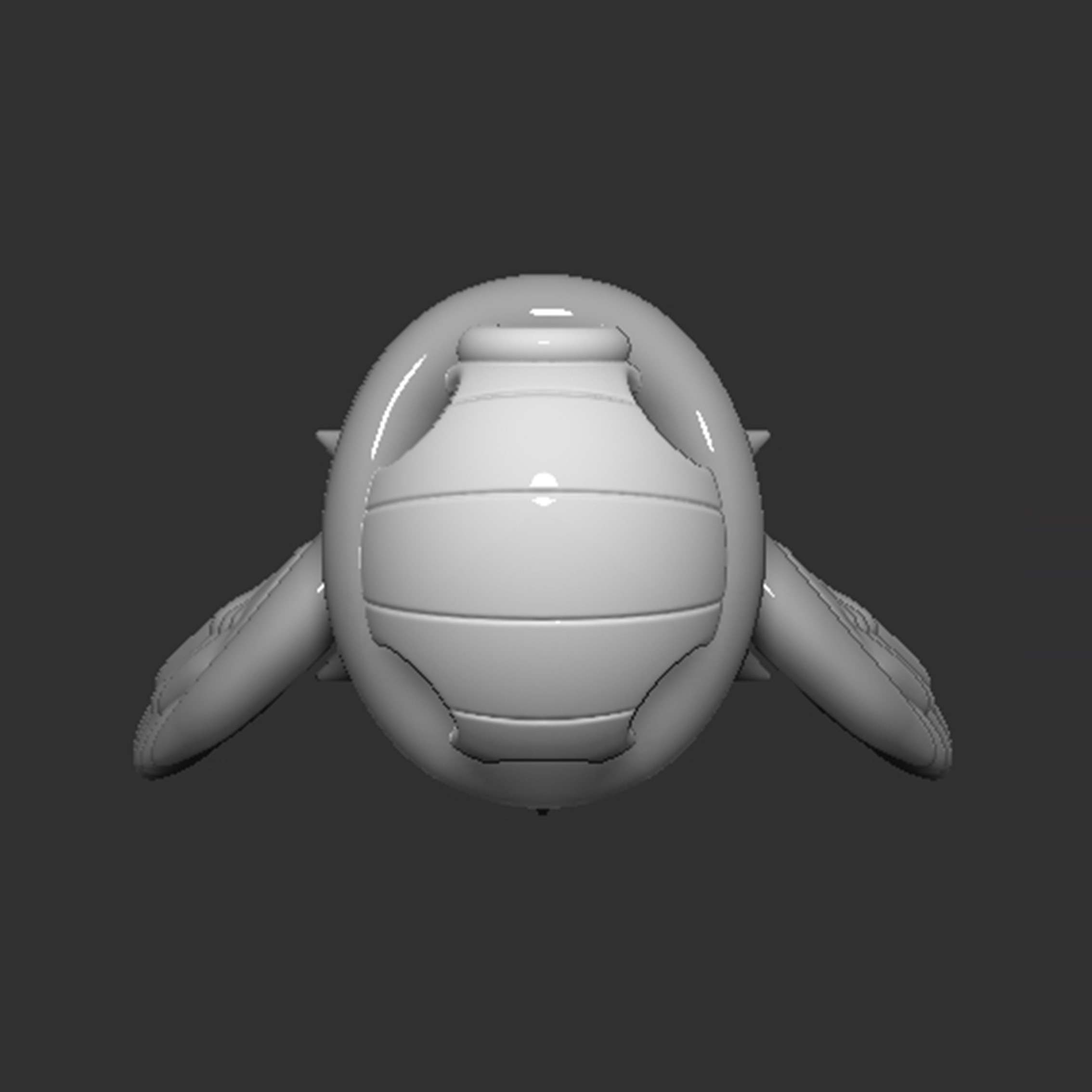 Archivo STL Mario Caparazón de tortuga con espinas y alas 🐚・Objeto ...