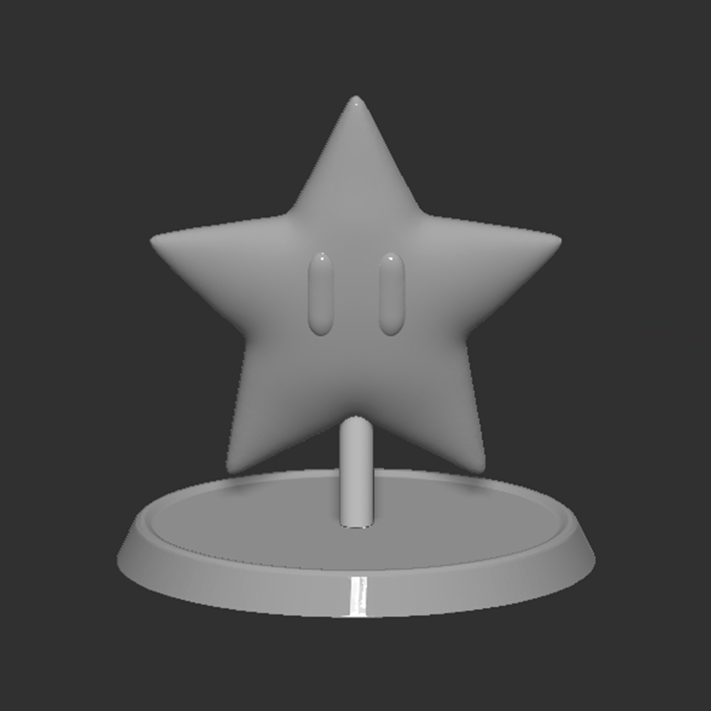 ⭐ Mario Star Based・ STL File for ・Cults