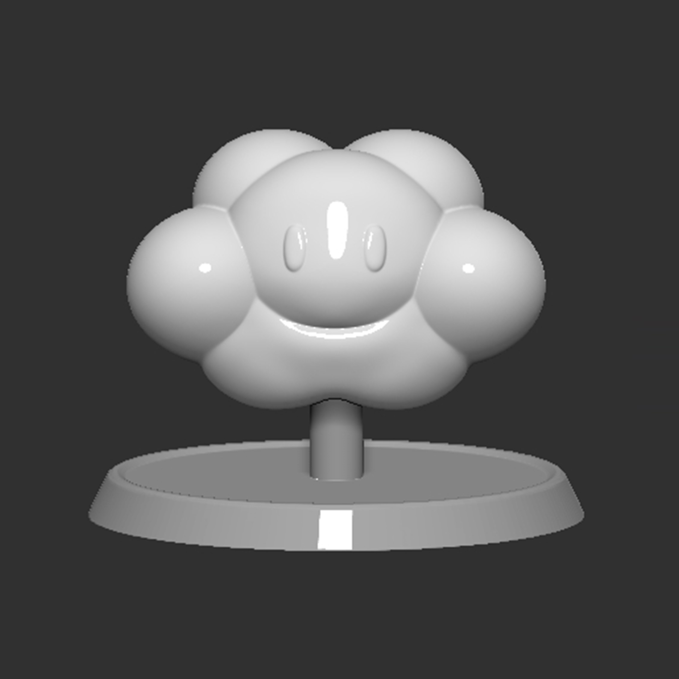 STL file Lakitu Cloud Mario Based ☁️・3D print model to download・Cults