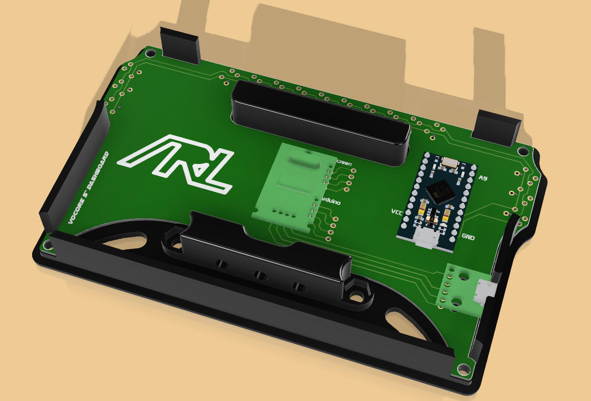 💨 Simracing Dashboard VoCore 5'' (Optional PCB)・ 3D File for ・Cults