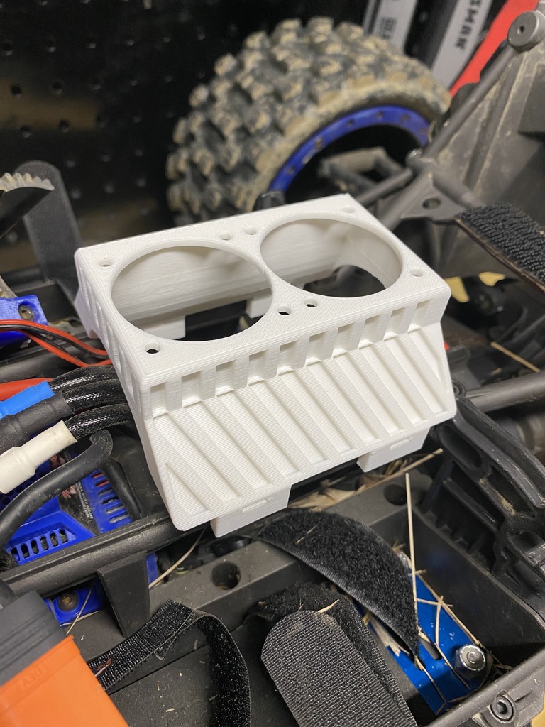 🚁 XMaxx Dual 40mm Fan・Free 3D File for ・Cults